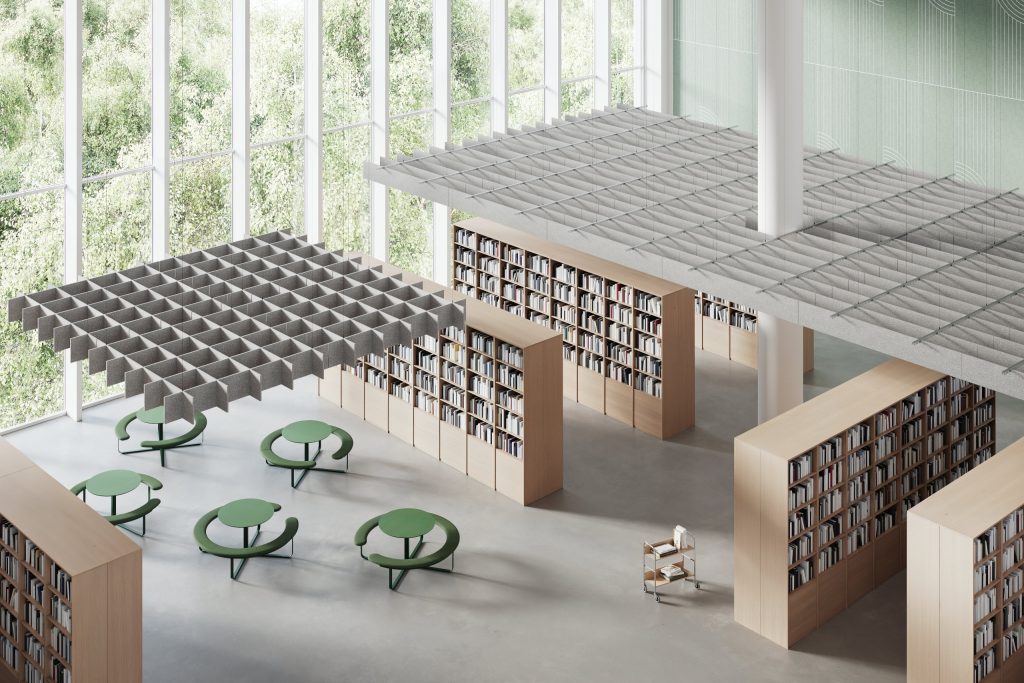Felt Baffles – Acoustic Floating Baffles | BAUX