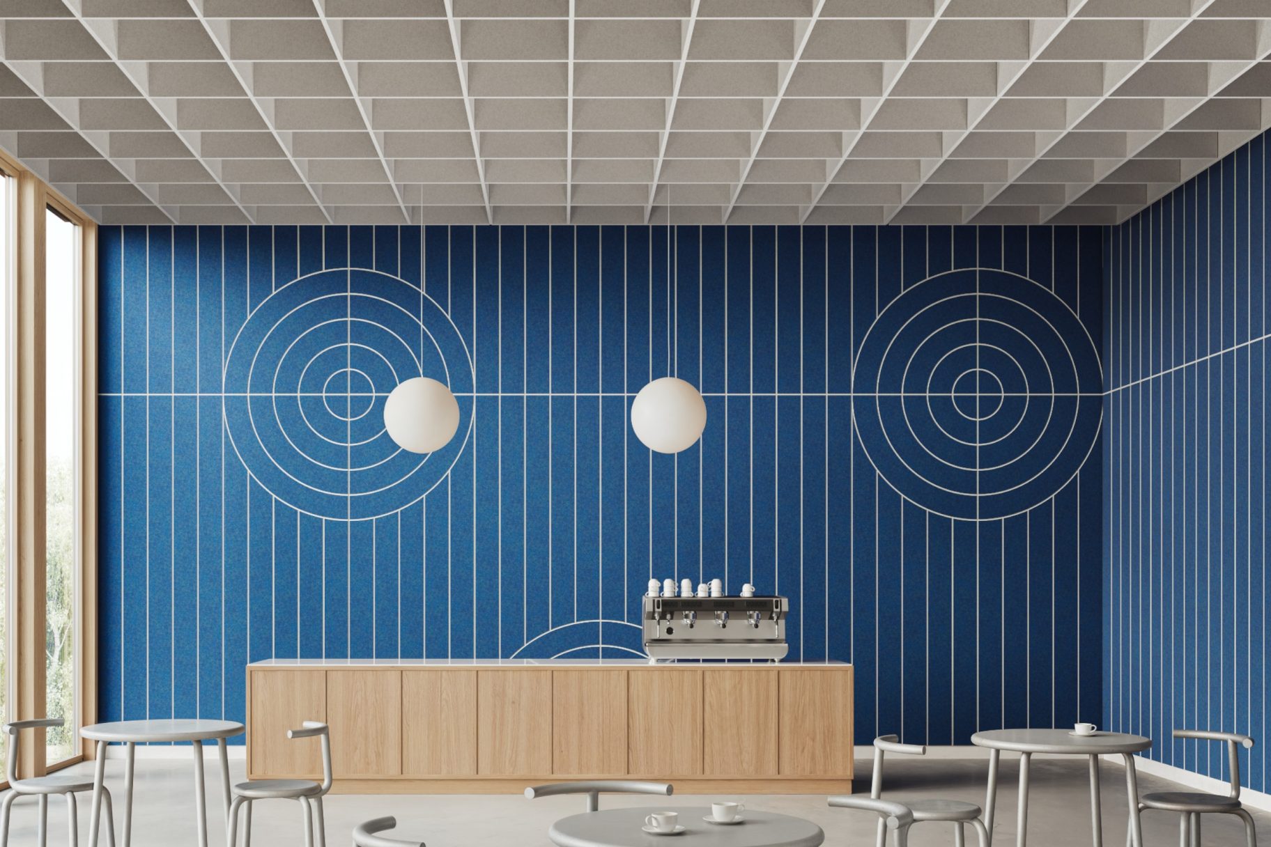 BAUX X-FELT Floating Grid – Grid Baffles | BAUX
