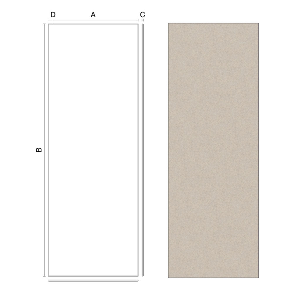 BAUX X-FELT Panels Plain - BAUX