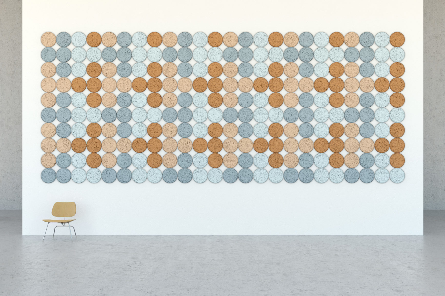 BAUX Wood Wool Tiles Circle - BAUX