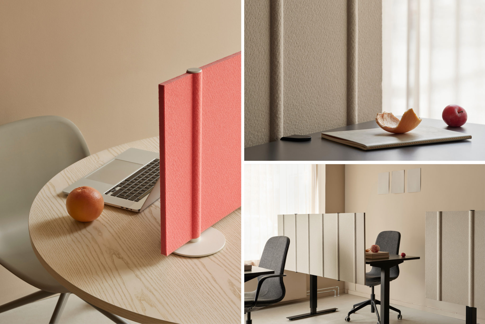 BAUX Acoustic Felt Recycled PET Desk Dividers - BAUX