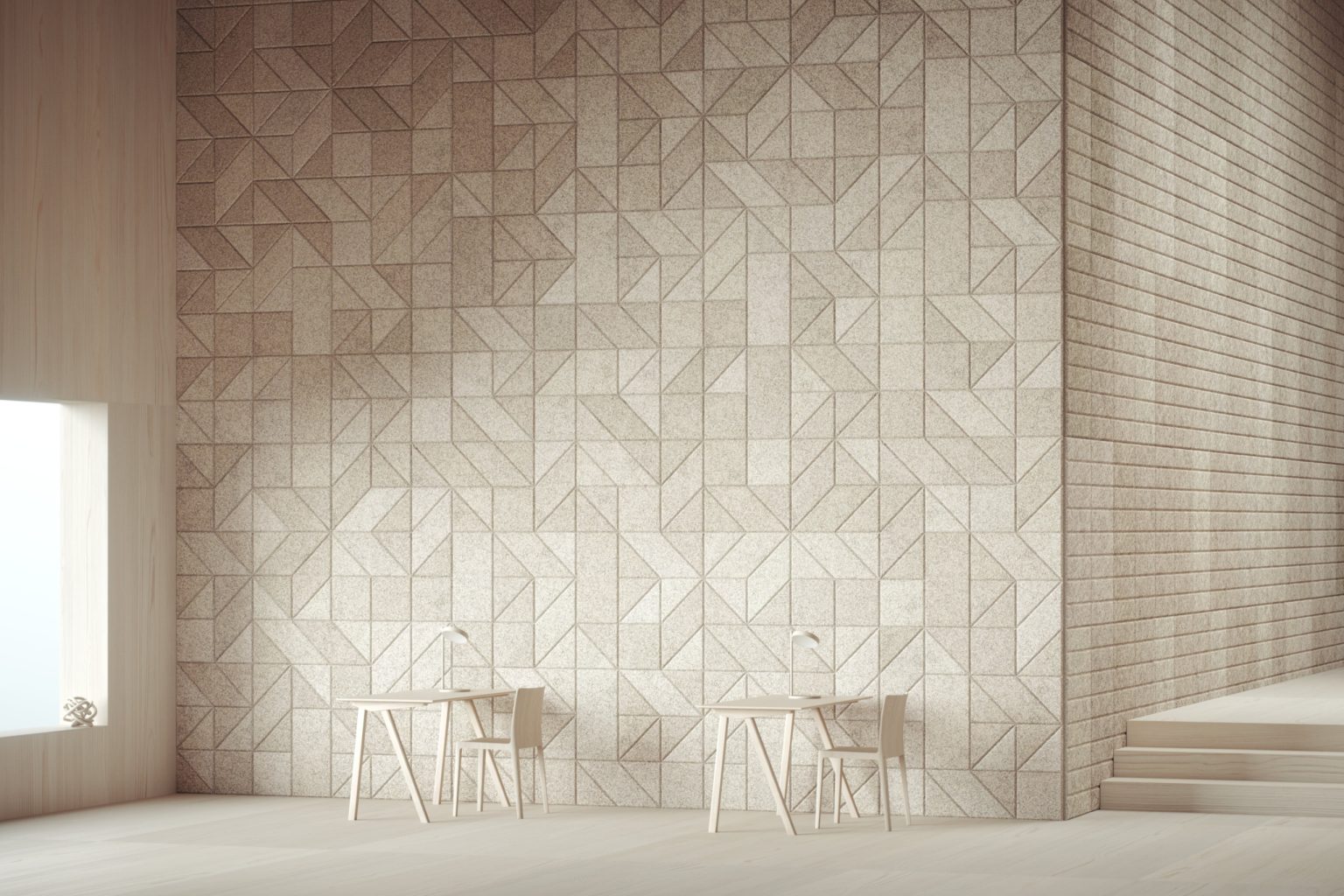BAUX Wood Wool Tiles Square - BAUX